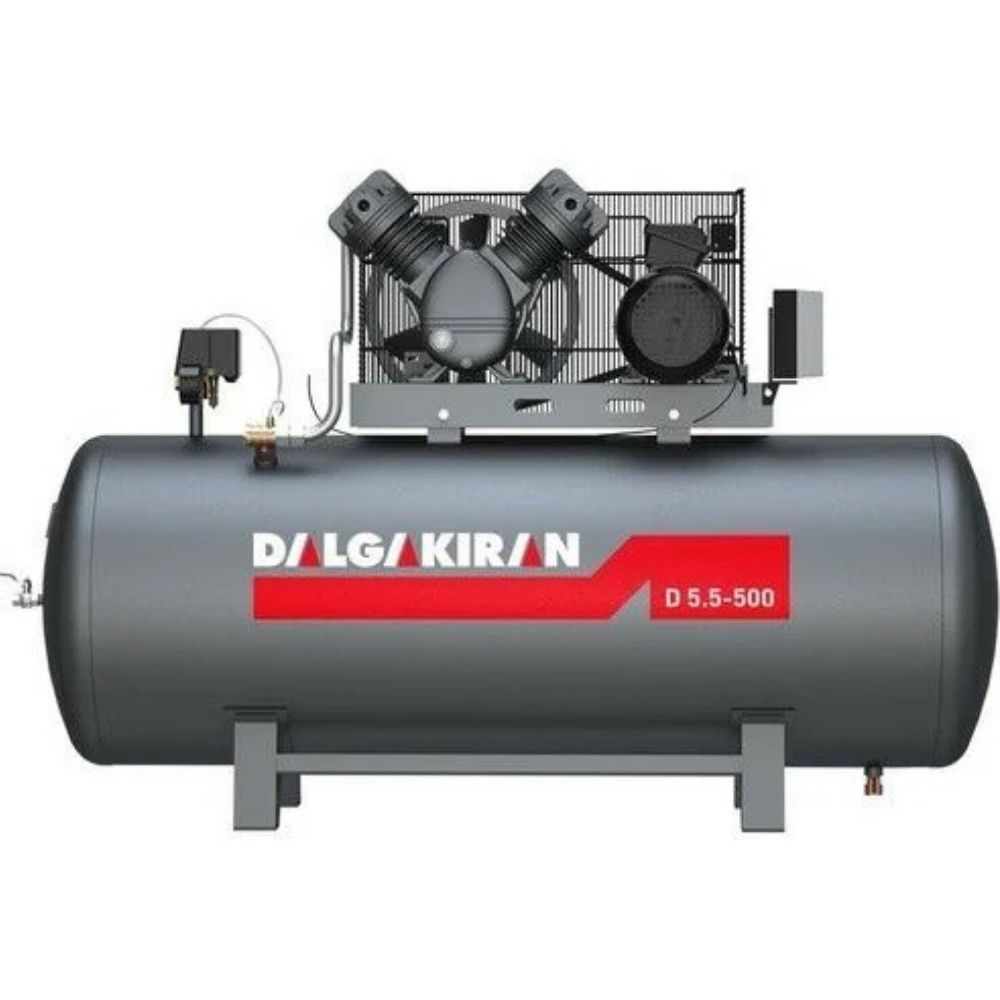 DALGAKIRAN 500 litre 8 BAR 5.5-HP D5,5-500 kompresör - Hırdavatbulurum